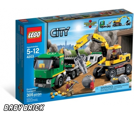 Конструктор LEGO City Перевозчик экскаватора (LEGO 4203)