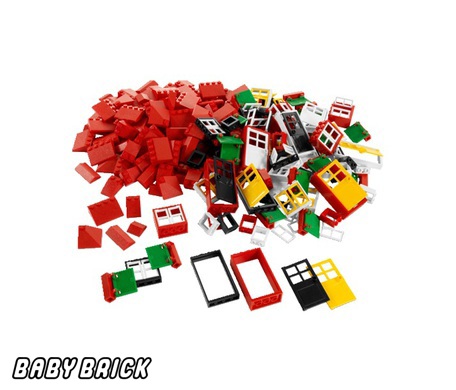 Конструктор LEGO Education Набор дверей, окон и черепицы 9386