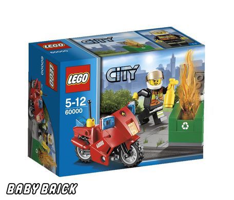 Конструктор LEGO City Пожарный на мотоцикле (LEGO 60000)