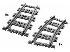 LEGO City 7896 - Прямые и закругленные рельсы LEGO - купить конструктор